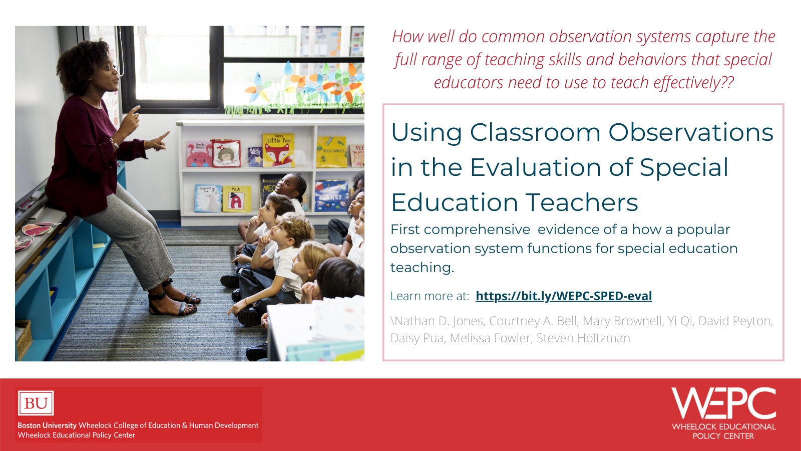 Using Classroom Observations in the Evaluation of Special Education ...